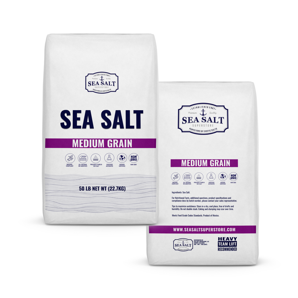 Baja Medium Grain Sea Salt - Bulk 50 lb Pallet