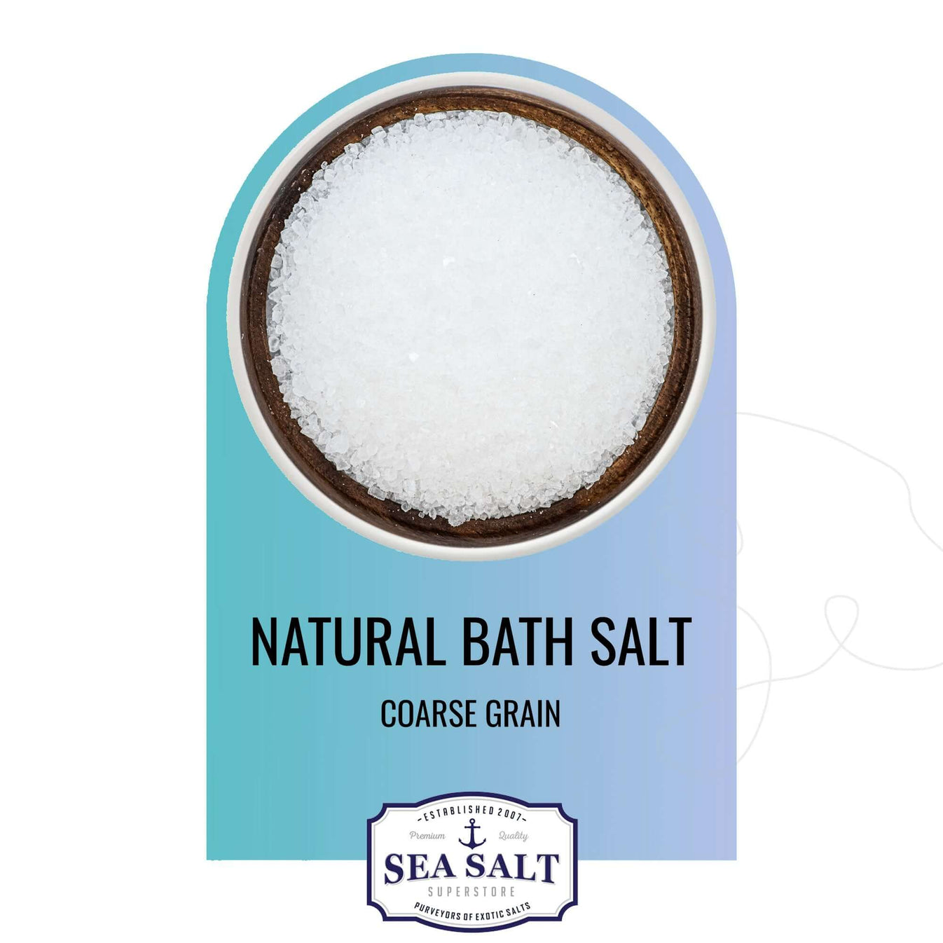Natural Bath Salt - Coarse Grain for Every Day Use